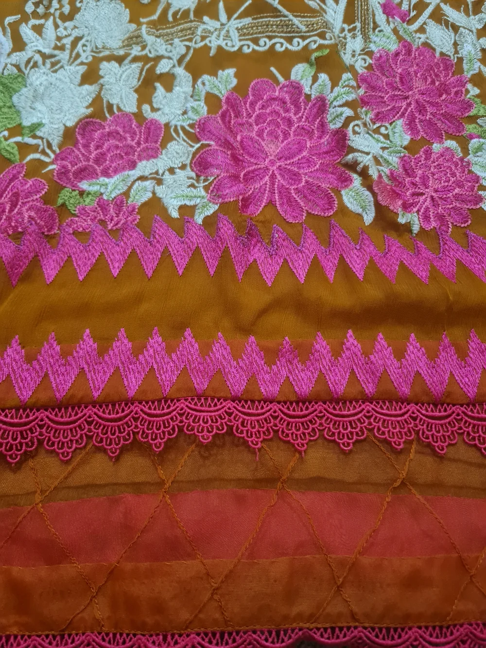 khaadi khaas | Dresses | Embroidered Rustpink Khaadi Khaas Pure Crinkle ...